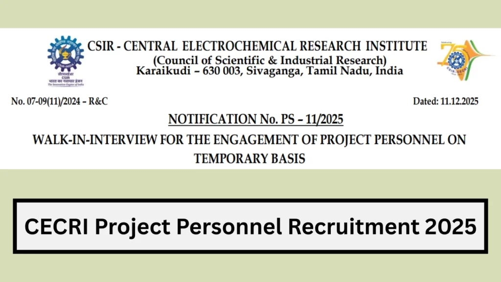 The CSIR – Central Electrochemical Research Institute - CSIR CECRI ...