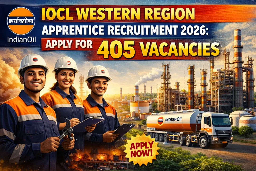 IOCL Western Region Apprentice Recruitment 2026 for 405 Vacancies